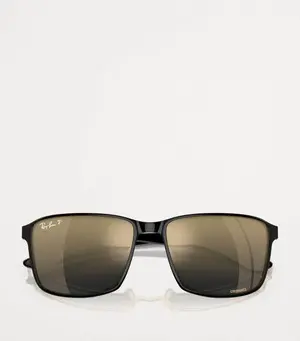 Ray-ban Metal Rb3721ch Chromance Sunglasses - Black