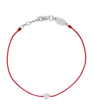 REDLINE White Gold And Diamond Bracelet - Red