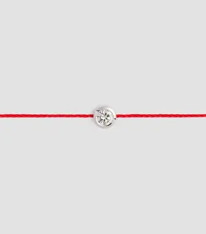 REDLINE White Gold And Diamond Bracelet - Red