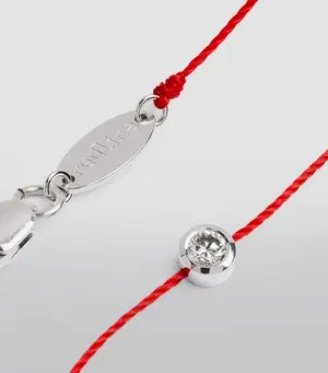 REDLINE White Gold And Diamond Bracelet - Red