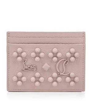 CHRISTIAN LOUBOUTIN Christian Louboutin Kois Loubinthesky Leather Card Holder Pink