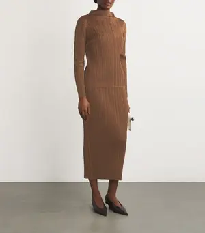 Issey Miyake Pleated Maxi Skirt