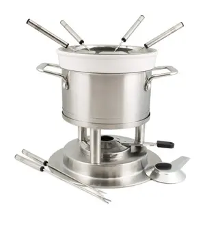 SWISSMAR Stainless Steel Basel 11-piece Fondue Set - Metallic