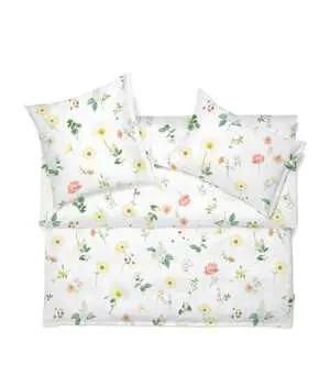 SCHLOSSBERG Cotton Sateen Zinnia Super King Duvet Cover - White