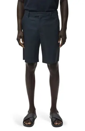 Mango Cotton Bermuda Shorts - Navy
