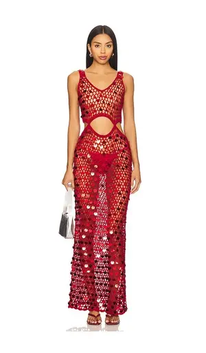 Superdown Elena Maxi Dress - Raspberry
