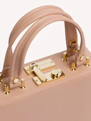 GIANVITO ROSSI Valì Top Handle Bag - Pink Leather