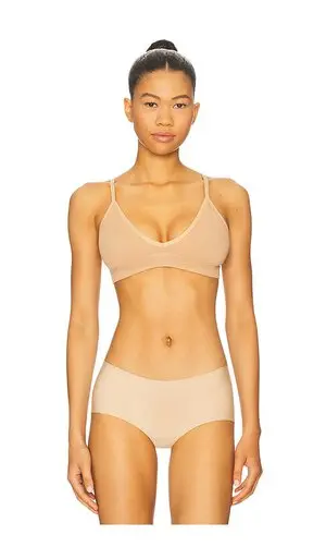 Lunya Seamless Bare Bralette In Tan - Hushed Tan