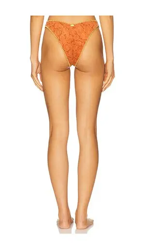 Luli Fama Luxe Stitch High Leg Brazilian Bikini Bottom