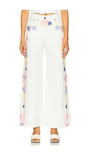 MSGM Printed Wide Leg Pants
