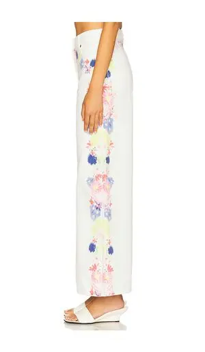 MSGM Printed Wide Leg Pants