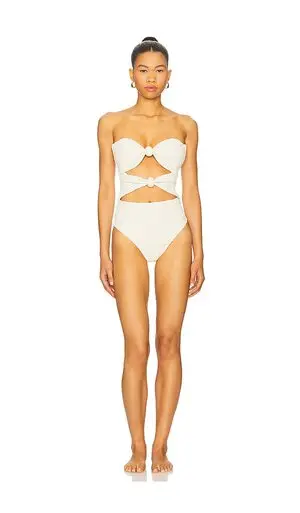 Devon Windsor Misha Full-piece Swimsuit - Fawn