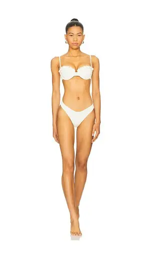 Devon Windsor Gene Bikini Bottom - Textured Cream