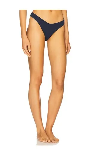 Devon Windsor Gene Bikini Bottom - Textured Navy
