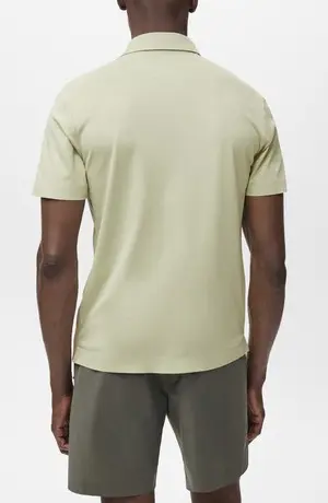Mango Coolmax® Slim Fit Polo - Mint Green