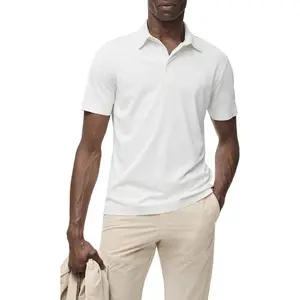 Mango Coolmax® Slim Fit Polo White