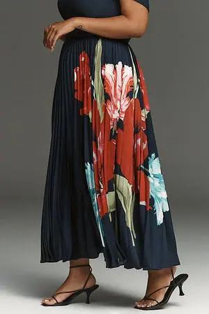 HUTCH Off-the-shoulder Midi Dress - Navy