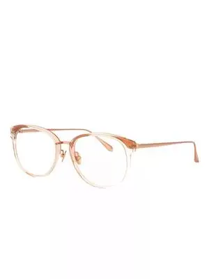 Linda Farrow Cyrus Round-frame Eyeglasses