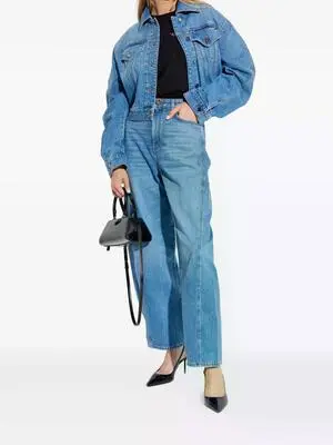 Givenchy Puffed-sleeve Denim Jacket - Blue
