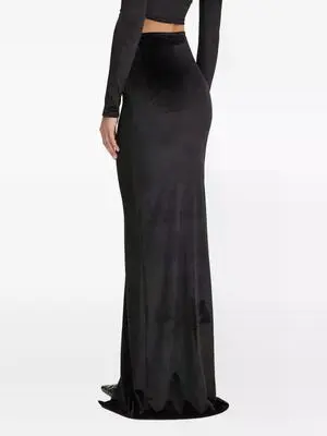 Fiorucci Velvet Maxi Skirt