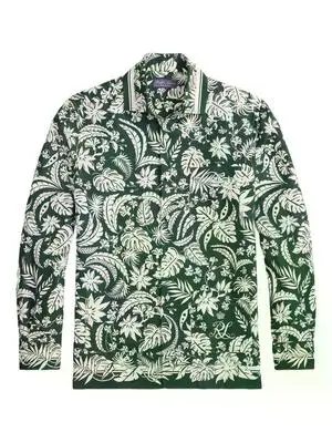 Ralph Lauren Purple Label Leaf-print Shirt