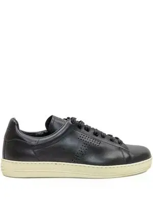TOM FORD Perforated Leather Sneakers - Black