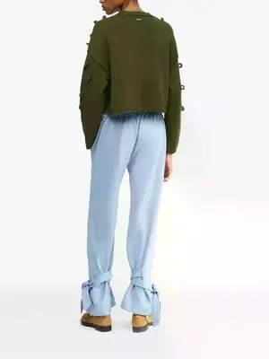 JW Anderson Textured Knitted Jumper - Green