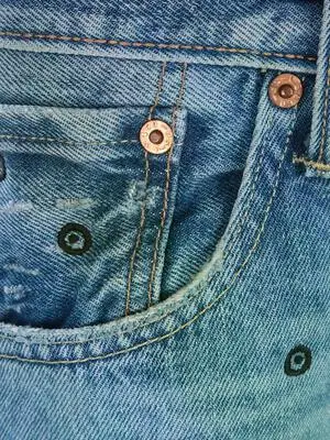 LEVI'S Embroidered Cotton Jeans