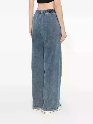 A BATHING APE Logo-patch Straight Trousers