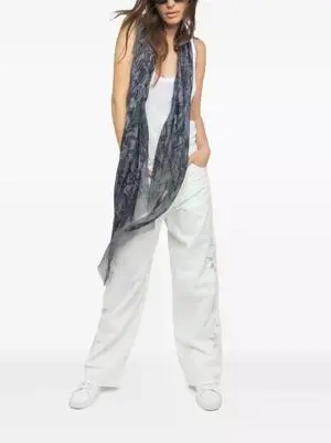 Zadig&Voltaire Kerry Printed Scarf - Grey