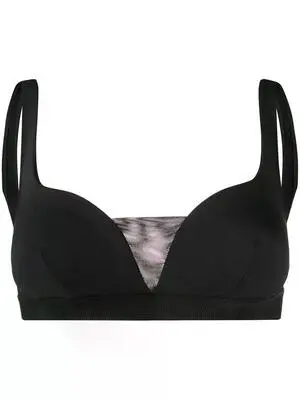 Stella McCartney Plunge-style Bikini Top - Black