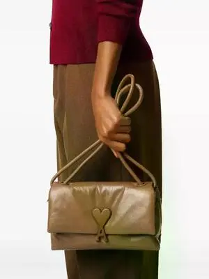 AMI Paris De Coeur Monogram Shoulder Bag