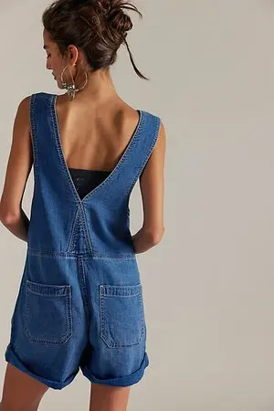 Free People We The Free Jude Shortalls - Mid Indigo