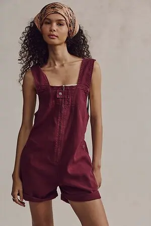 Free People We The Free Jude Shortalls - Plum