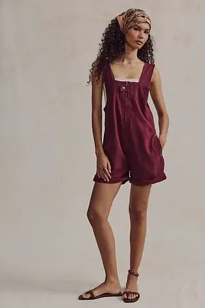 Free People We The Free Jude Shortalls - Plum