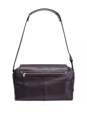 LEMAIRE Week-end Gear Leather Shoulder Bag - Brown