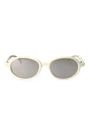 Moncler Caprice Round-frame Sunglasses - White