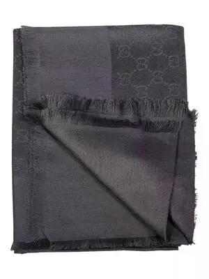 Gucci Monogram Scarf - Grey
