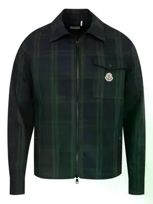Moncler Checked Zip-up Shirt Jacket