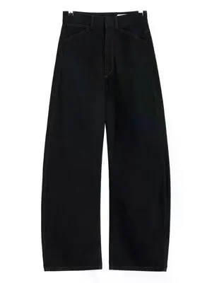 LEMAIRE High-waisted Curved Jeans - Black