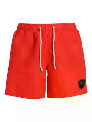 MC2 SAINT BARTH Logo-print Swim Shorts - Red