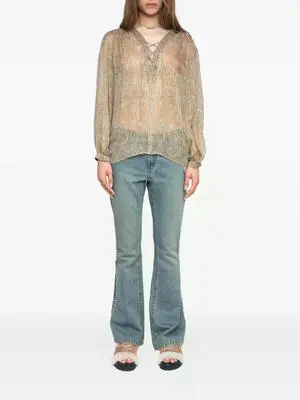 Zadig&Voltaire Tamela Lace-up Blouse