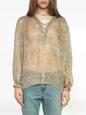 Zadig&Voltaire Tamela Lace-up Blouse