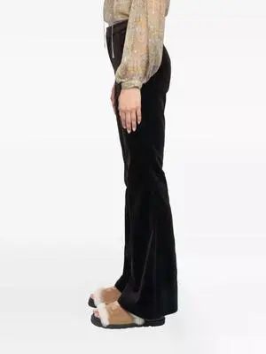 Zadig&Voltaire Velvet Flared Trousers - Brown