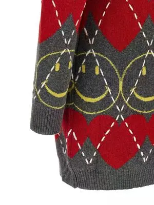 Moschino Smiley® Argyle-pattern Dress