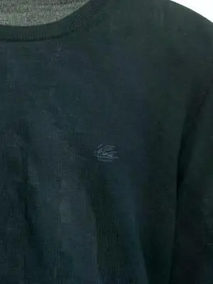 Etro Crew-neck Embroidered Sweater - Green