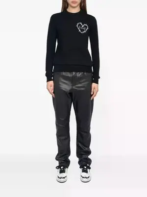 Zadig&Voltaire Heart-detail Crew Neck Sweater