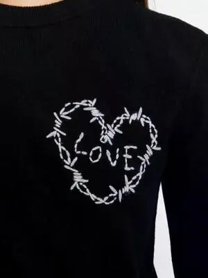 Zadig&Voltaire Heart-detail Crew Neck Sweater