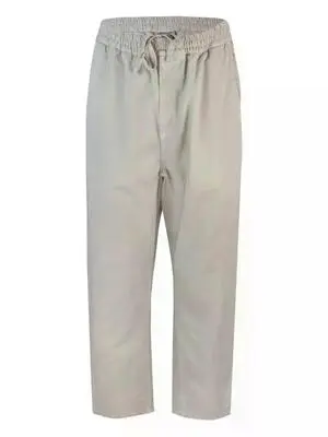 Carhartt Work In Progress Flint Twill Trousers With Elasticated Waist - Neutrals
