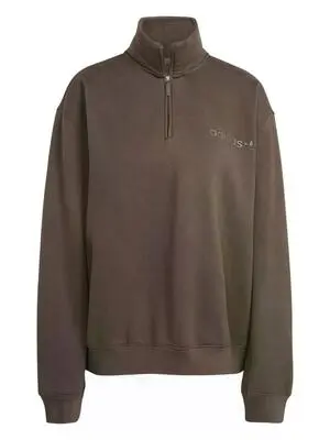 Adidas Half-zip Sweatshirt - Brown